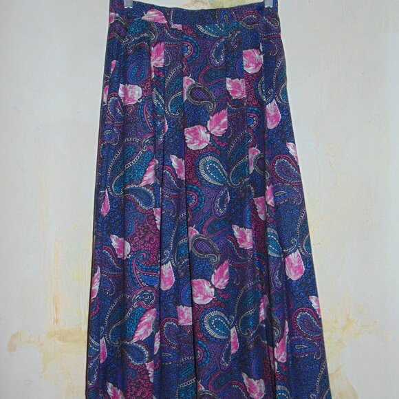 Cory Mitchell | Skirts | Vintage Cory Mitchell Pleated Maxi Skirt Black ...